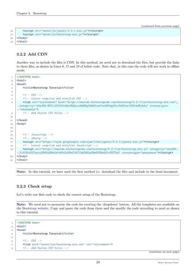 html-css-bootstrap-javascript-and-jquery | PDF