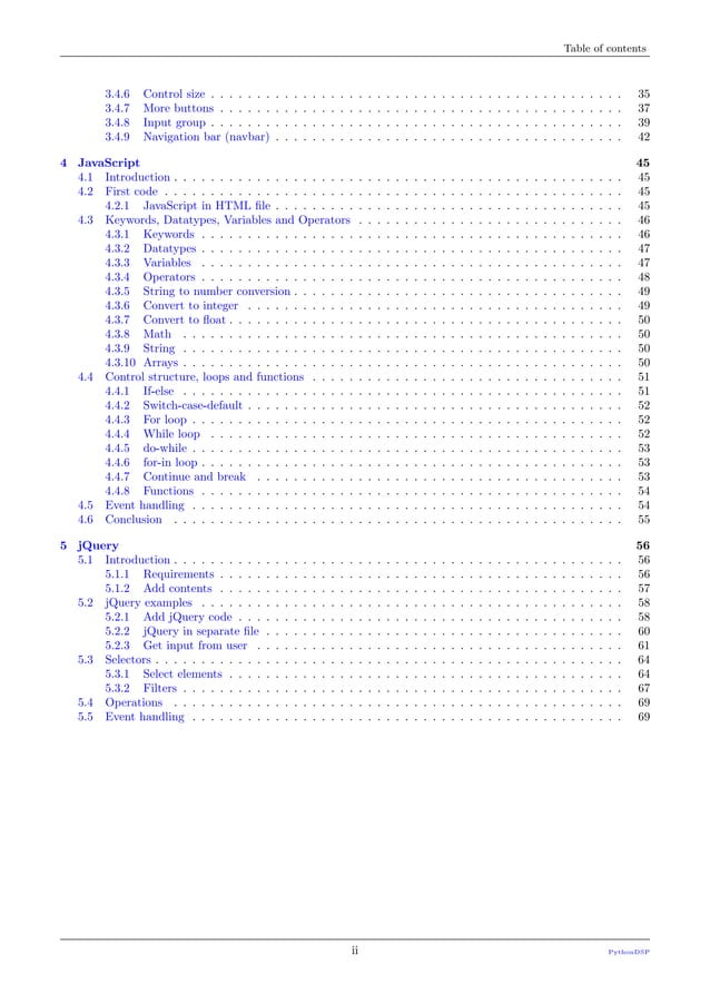 html-css-bootstrap-javascript-and-jquery | PDF