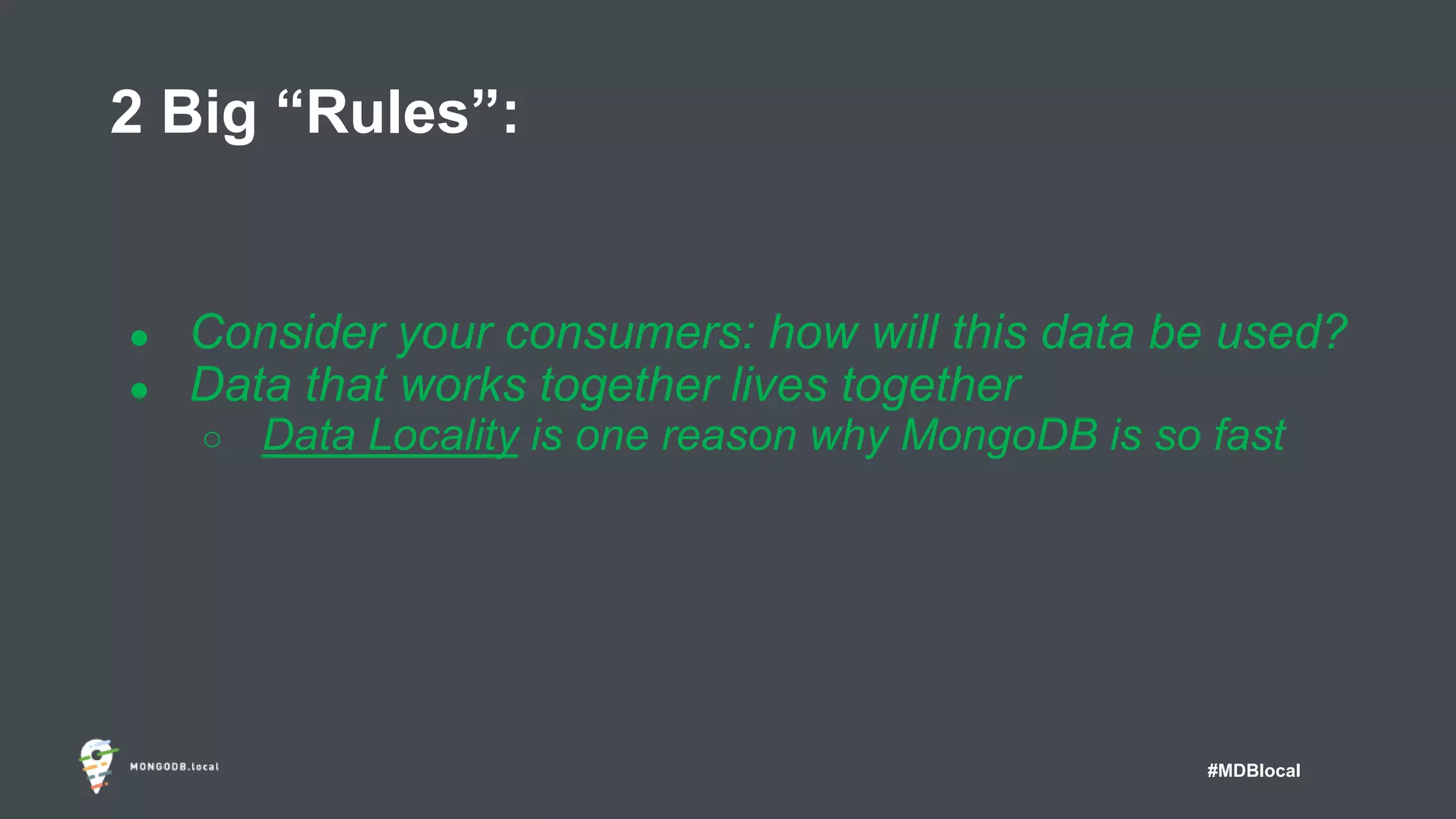 [MongoDB.local Bengaluru 2018] Jumpstart: Introduction to Schema Design | PPTX