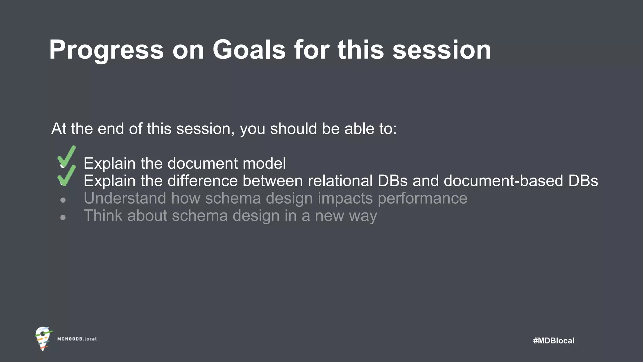 [MongoDB.local Bengaluru 2018] Jumpstart: Introduction to Schema Design | PPTX