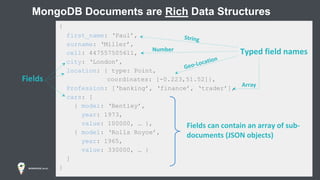[MongoDB.local Bengaluru 2018] Jumpstart: Introduction to Schema Design ...