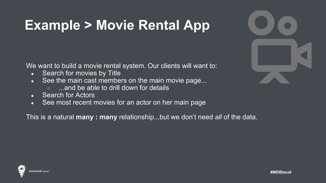 [MongoDB.local Bengaluru 2018] Jumpstart: Introduction to Schema Design | PPTX