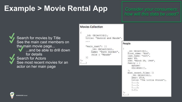 [MongoDB.local Bengaluru 2018] Jumpstart: Introduction to Schema Design | PPTX