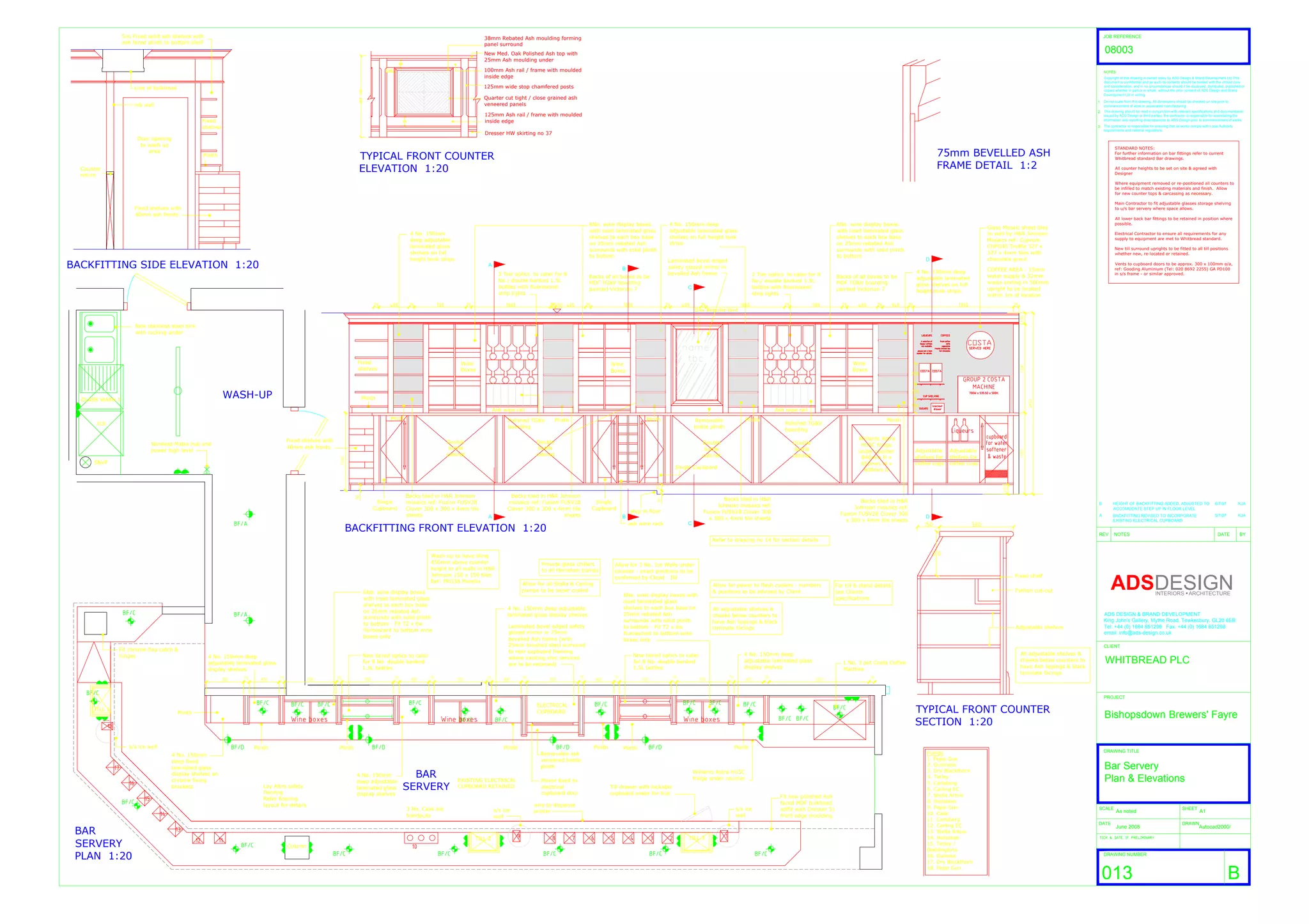 Bar Servery Plan & Elevations for Pub/Restaurant | PDF