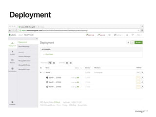 Ops Jumpstart: MongoDB Management Service | PPT
