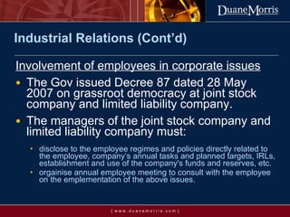080120 Labour Law Presentation | PPT | Business | Business and Finance
