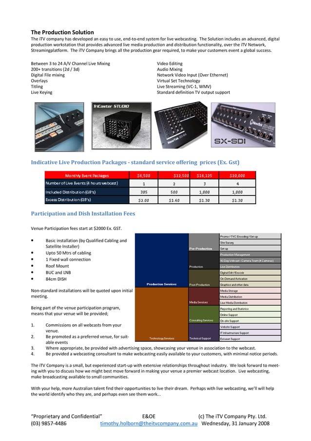 080131 Venue Solutions Early Adopter Program | PDF