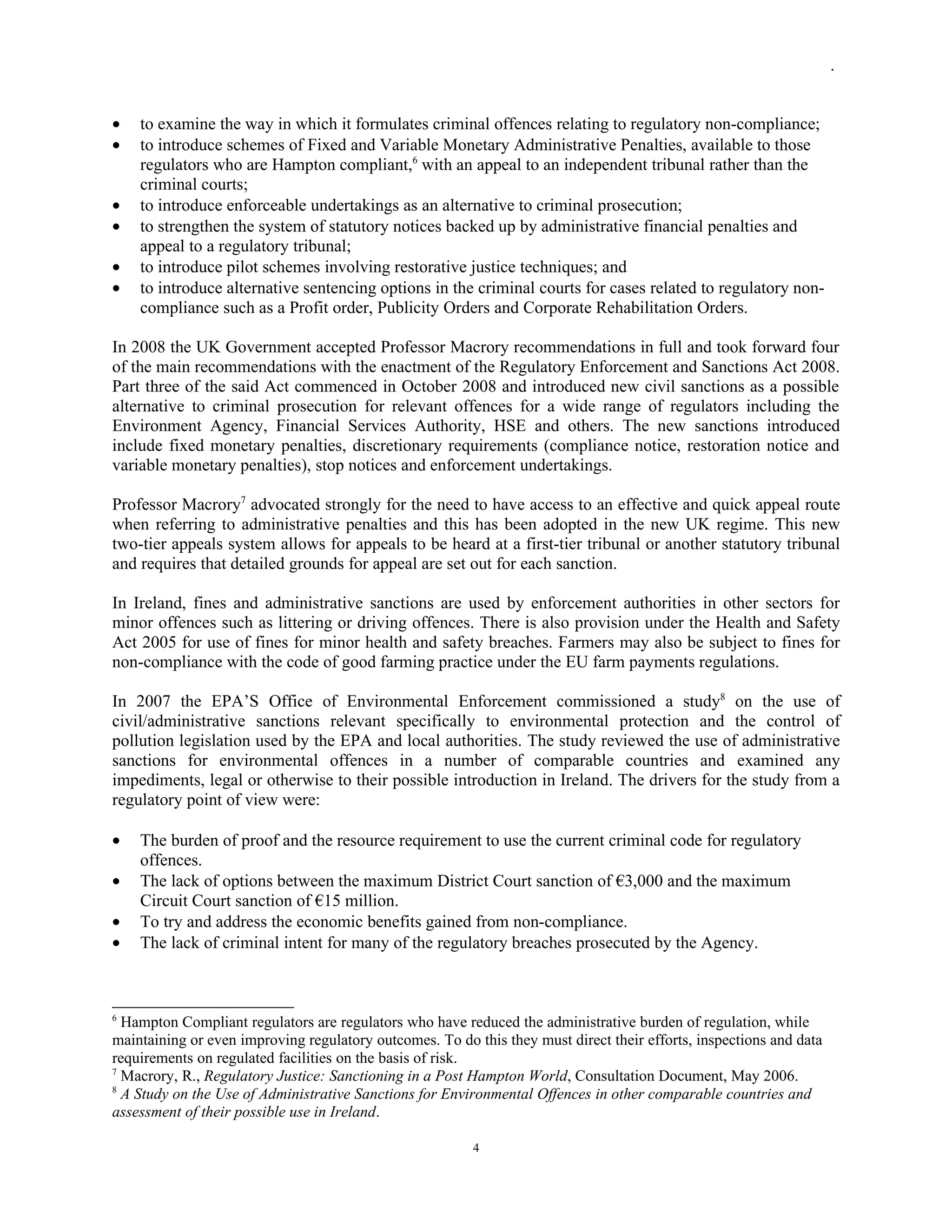 Administrative Sanctions | DOC