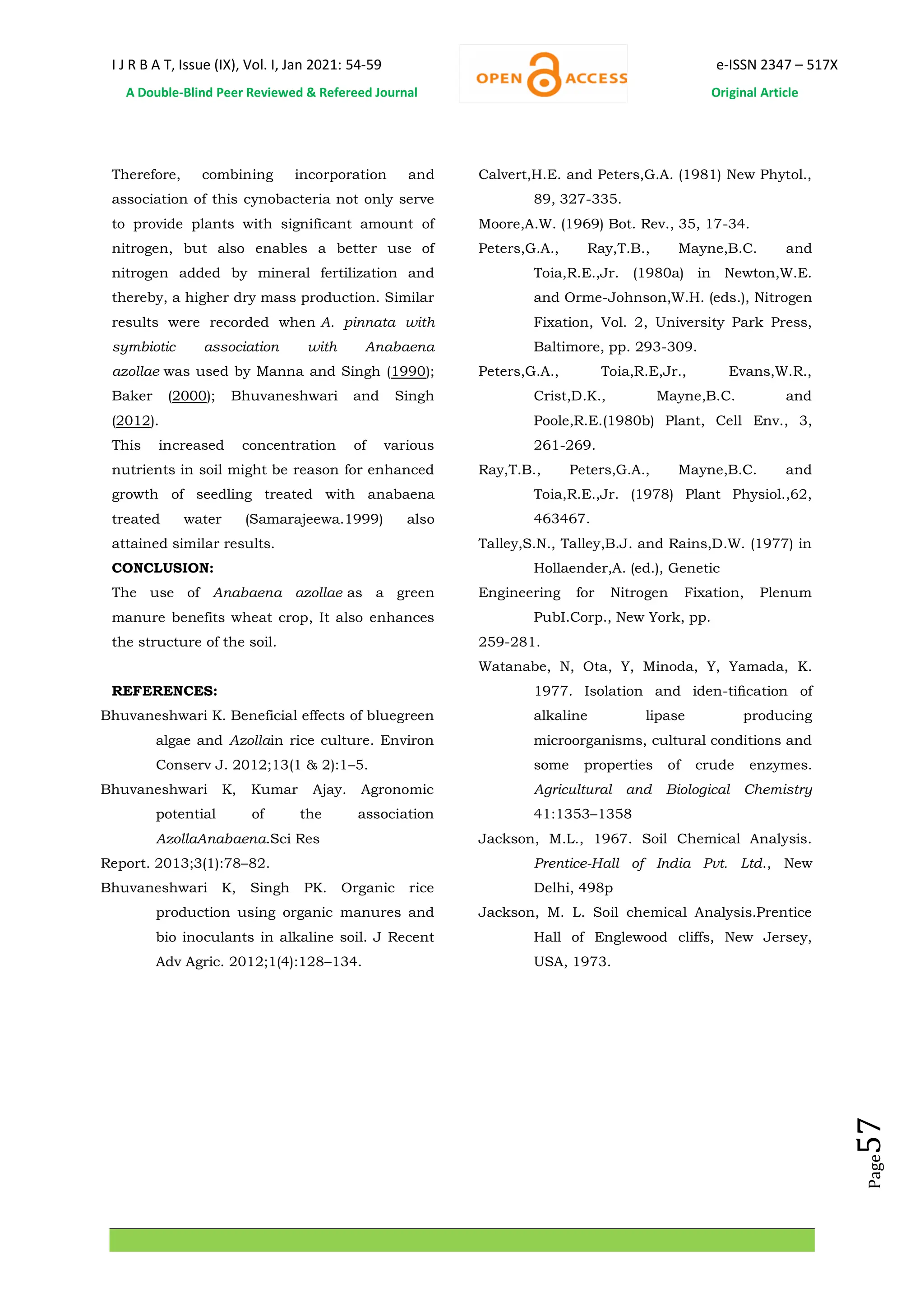 ANABAENA AZOLLAE CULTURE WATER, A SOURCE FOR BIOREMEDIATION | PDF