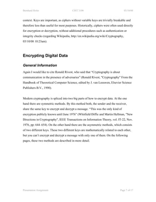 Security Systems for Digital Data - Paper | PDF | Free Download