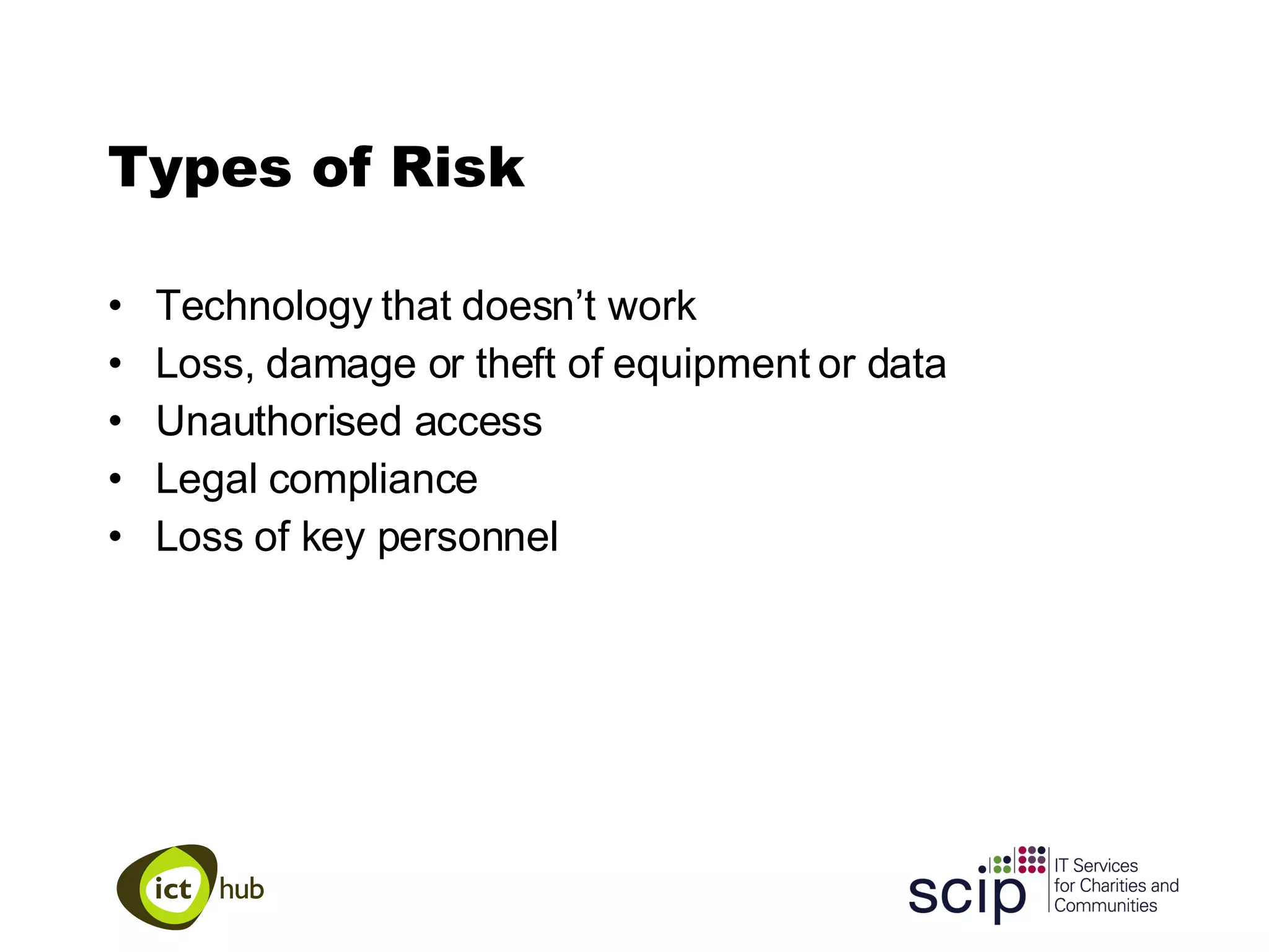 080312 Ict Hub Risk Management | PPT | IT and Internet Support | Internet