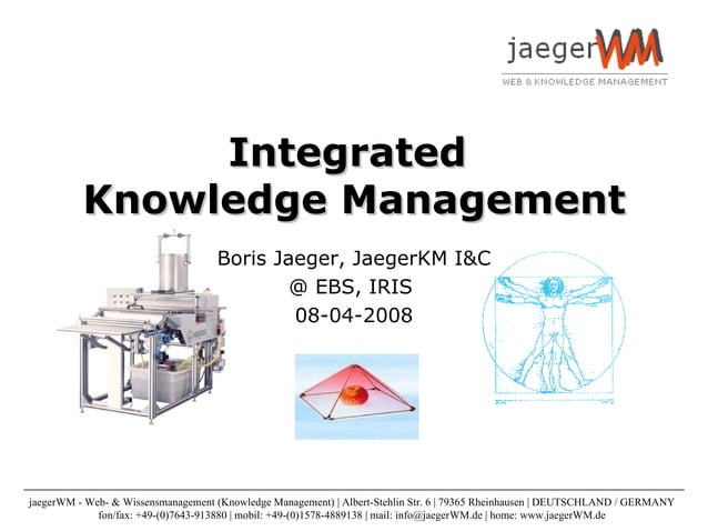 Integrated Knowledge Management | PPT