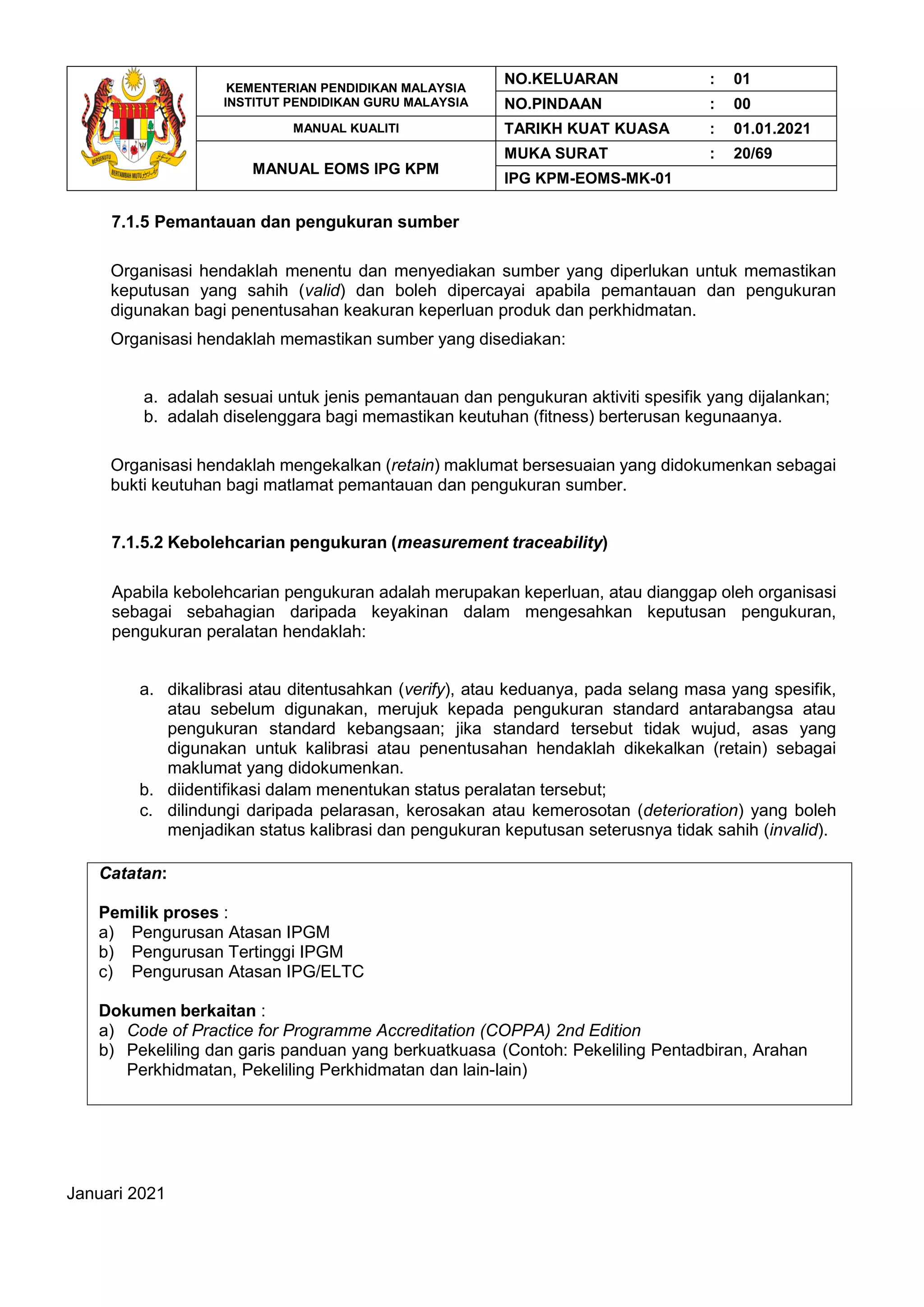 08042021 ipgm-ppk-mk-01 (manual eoms ipg kpm) | PDF