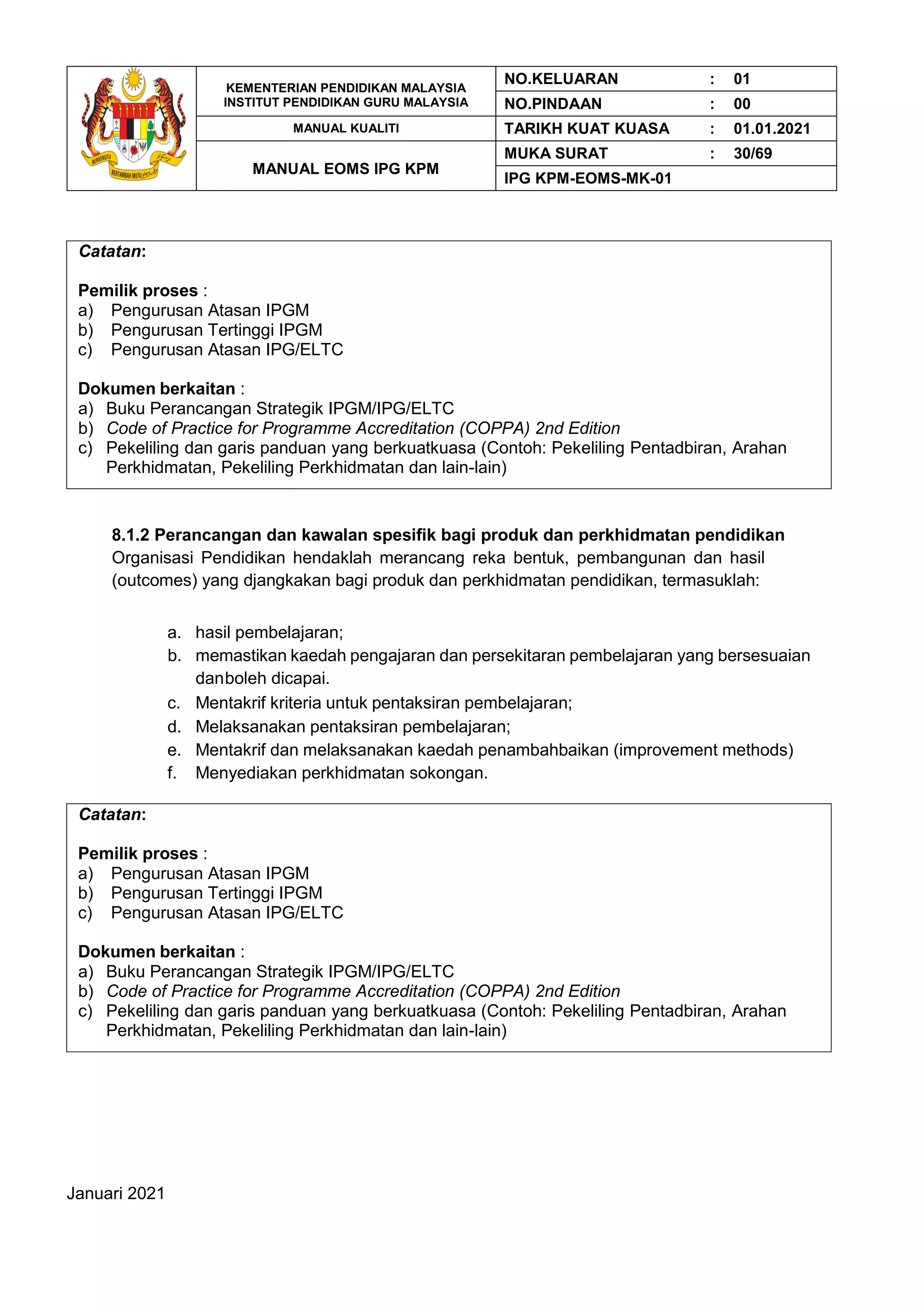 08042021 ipgm-ppk-mk-01 (manual eoms ipg kpm) | PDF