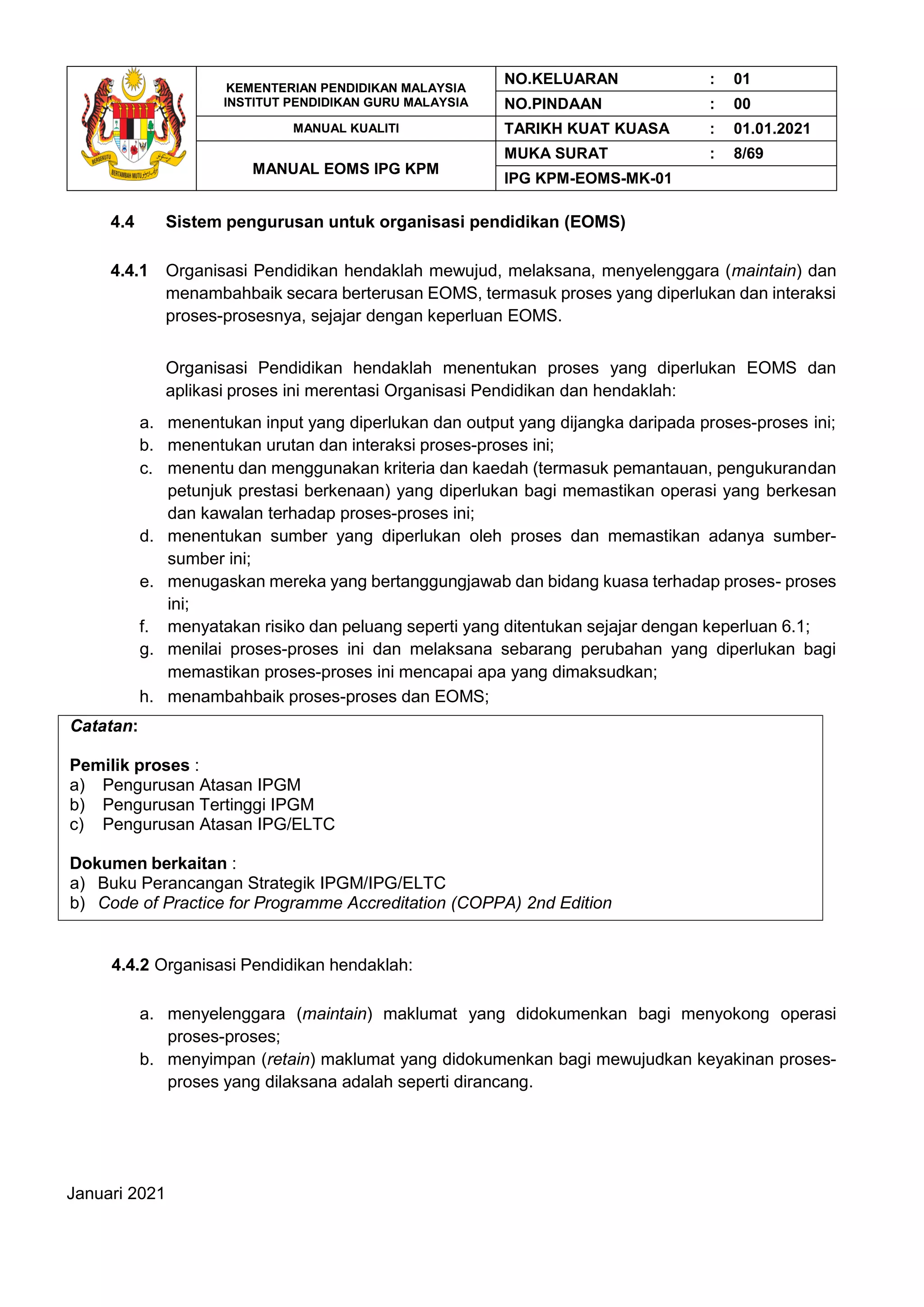 08042021 ipgm-ppk-mk-01 (manual eoms ipg kpm) | PDF