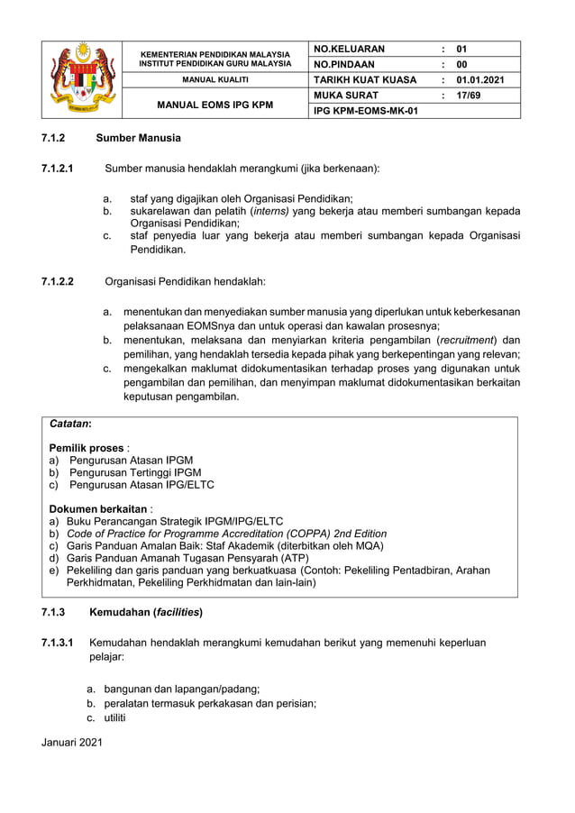 08042021 ipgm-ppk-mk-01 (manual eoms ipg kpm) | PDF