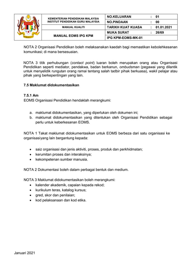 08042021 ipgm-ppk-mk-01 (manual eoms ipg kpm) | PDF