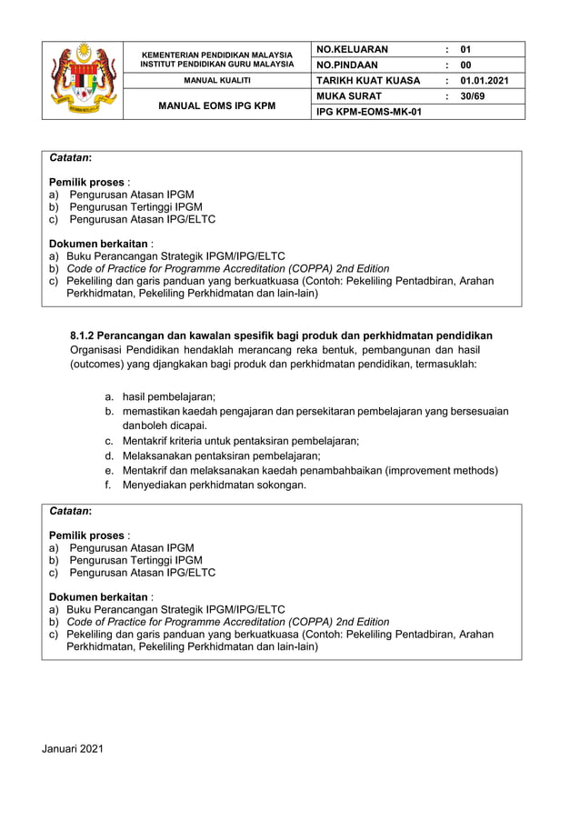 08042021 ipgm-ppk-mk-01 (manual eoms ipg kpm) | PDF