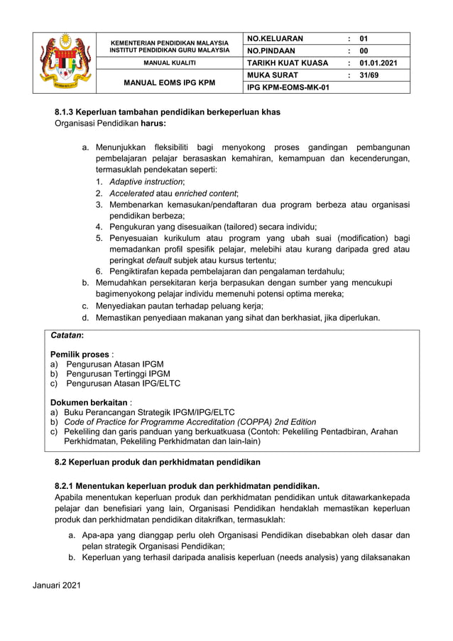 08042021 ipgm-ppk-mk-01 (manual eoms ipg kpm) | PDF