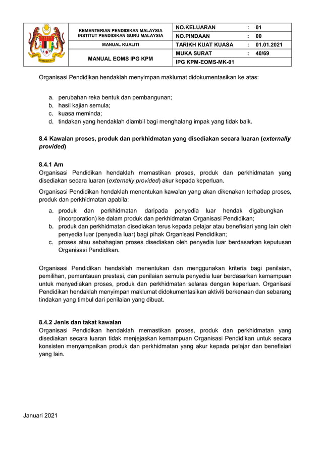 08042021 ipgm-ppk-mk-01 (manual eoms ipg kpm) | PDF