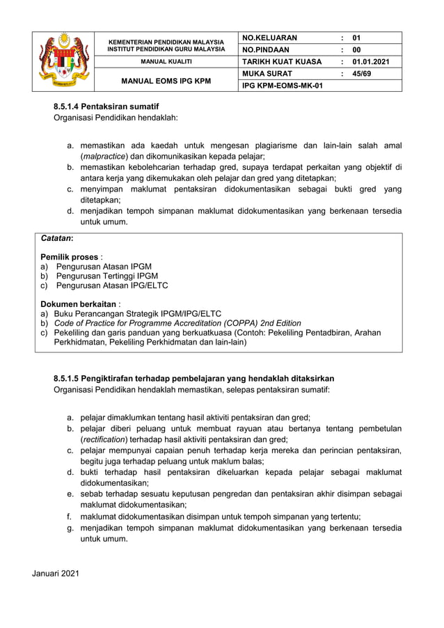08042021 ipgm-ppk-mk-01 (manual eoms ipg kpm) | PDF