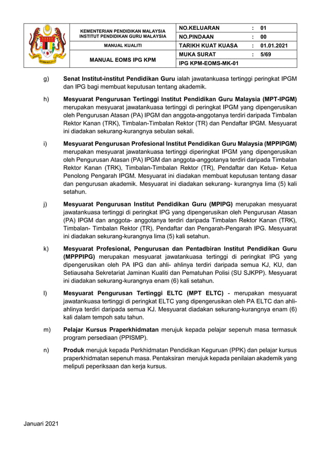 08042021 ipgm-ppk-mk-01 (manual eoms ipg kpm) | PDF