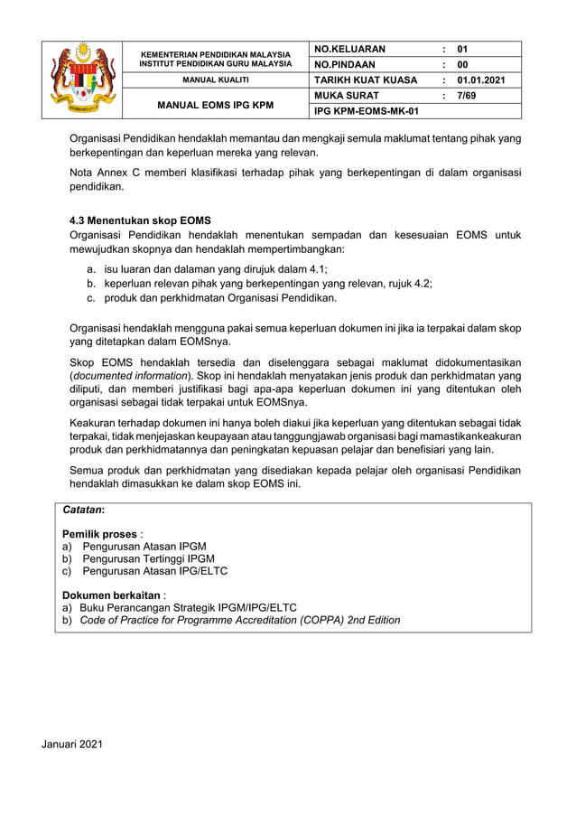 08042021 ipgm-ppk-mk-01 (manual eoms ipg kpm) | PDF