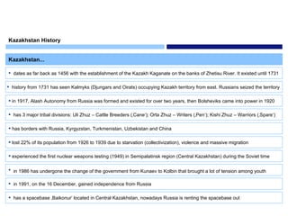Kazakhstan Presentation | PPT