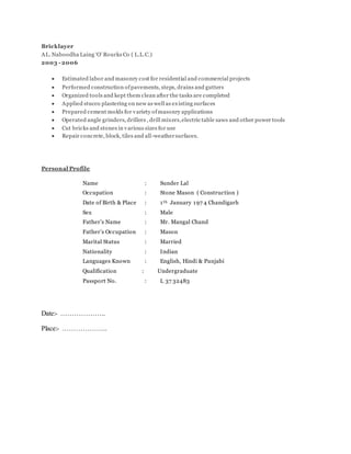 Sunder Resume | DOCX
