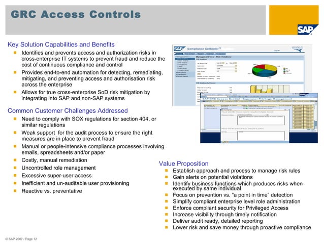 SAP grc | PPT | Business | Business and Finance