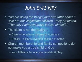 080615 Whos Your Daddy John 8 31 47 Wells (Sermon Only) | PPS