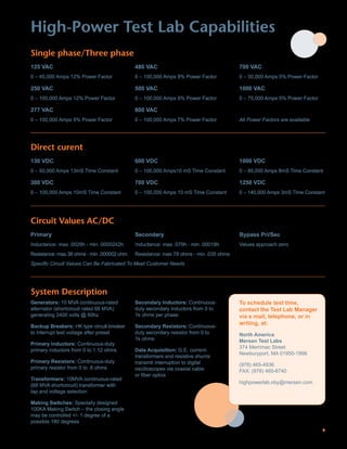 BR-High-Power-Test-Lab-Brochure | PDF | Technology & Computing
