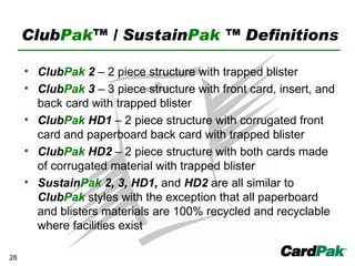CardPak Corporate Overview | PPT