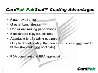 CardPak Corporate Overview | PPT