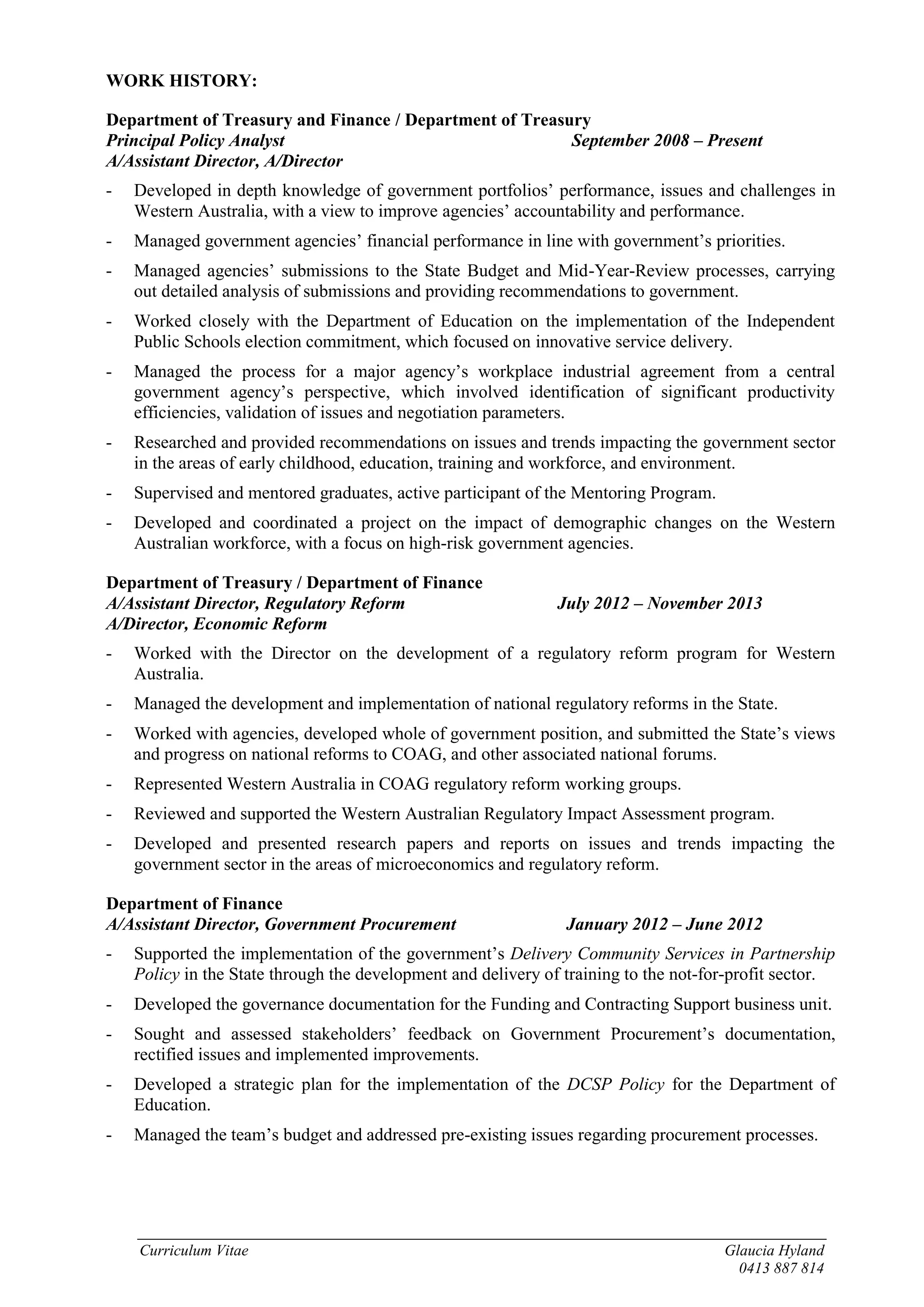 CV GH Linkedin July 2015 | PDF