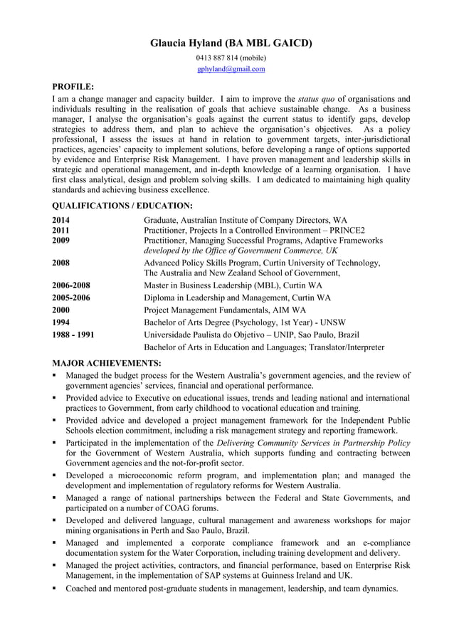 CV GH Linkedin July 2015 | PDF