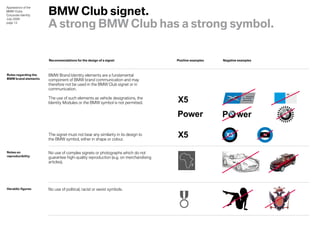 BMW Clubs - Design guidelines for appearance | PDF