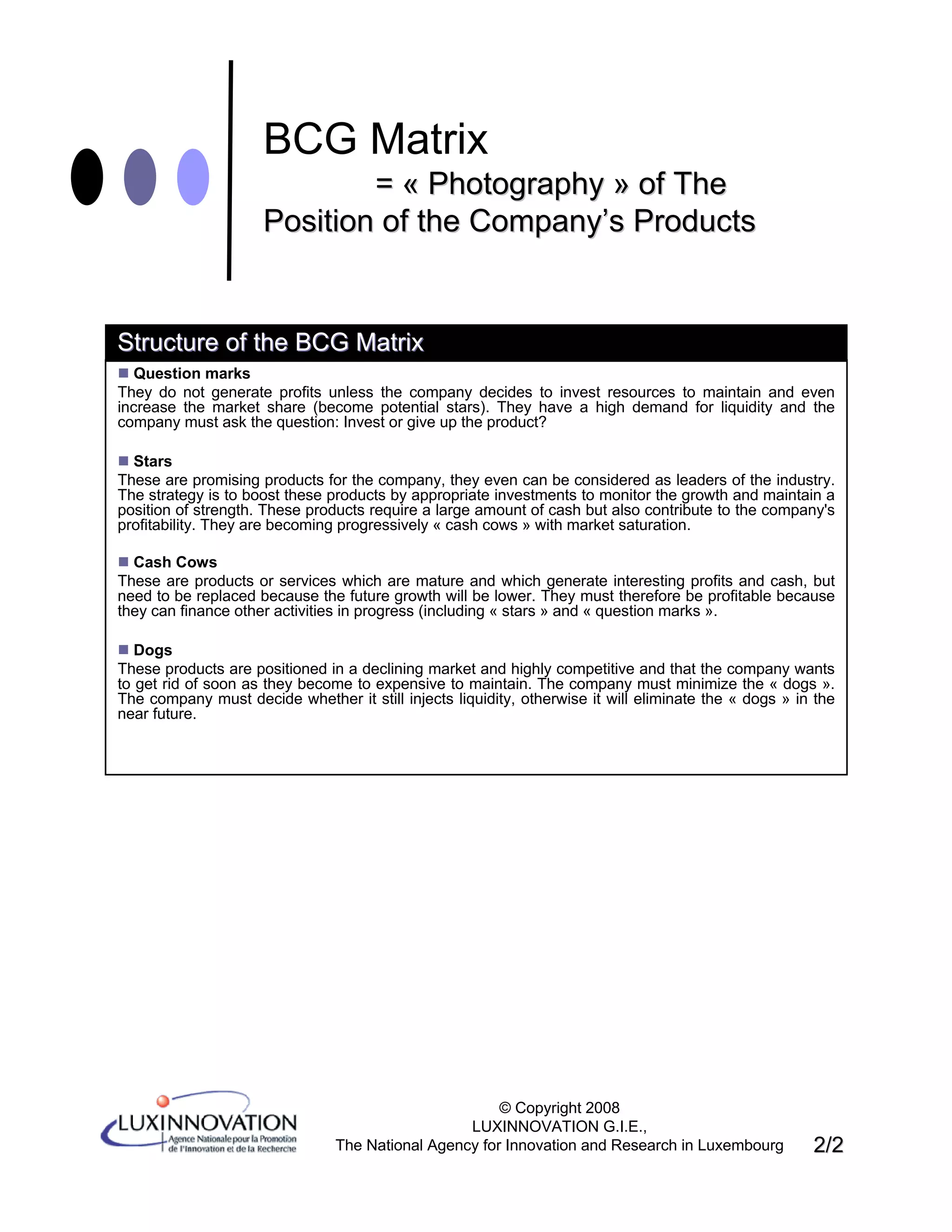 BCG Matrix | PDF | Business Accounting & Finance | Business