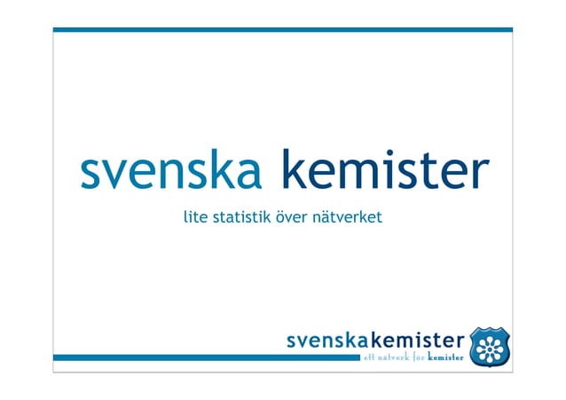 Svenska kemister - statistik | PDF
