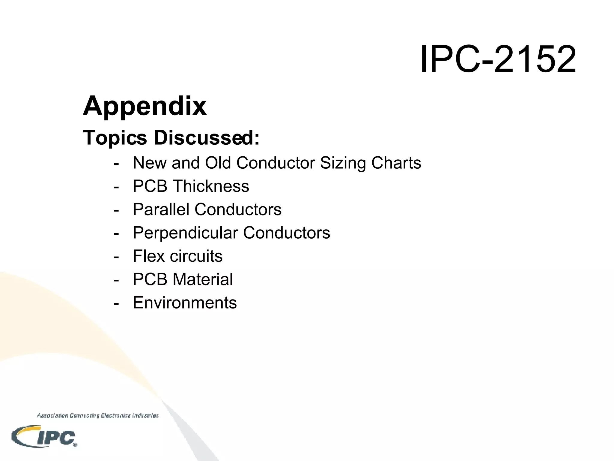 080930 Ipc 2152 Standard For Determining Current Carrying Capacity | PPT