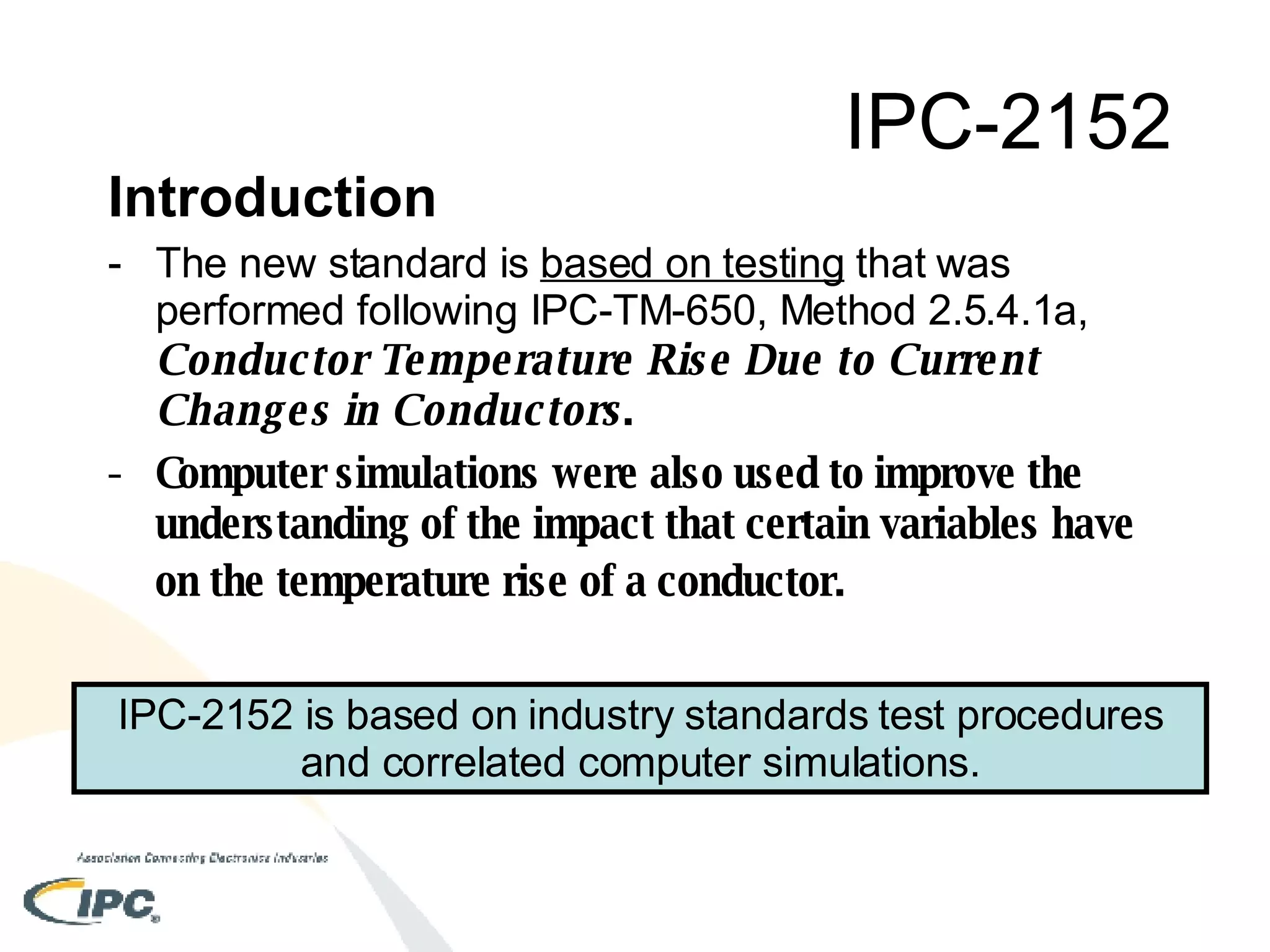 080930 Ipc 2152 Standard For Determining Current Carrying Capacity | PPT