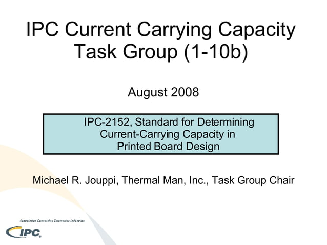 080930 Ipc 2152 Standard For Determining Current Carrying Capacity | PPT