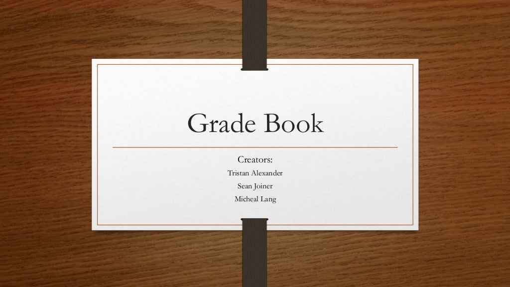Grade Book