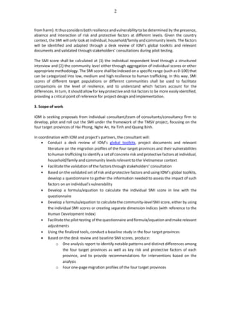 Consultant Safe Migration Index | PDF