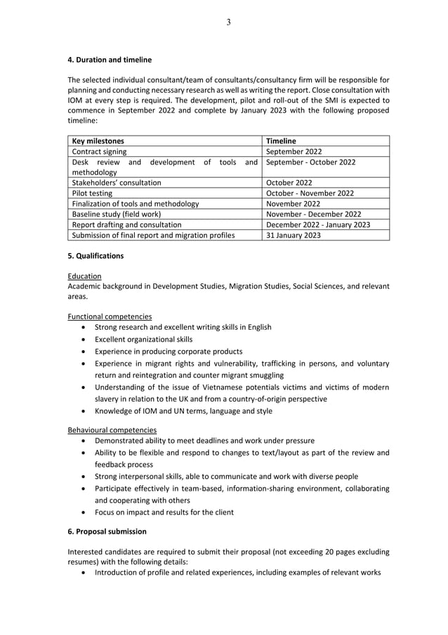 Consultant Safe Migration Index | PDF