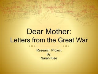 Dear Mother | PPT