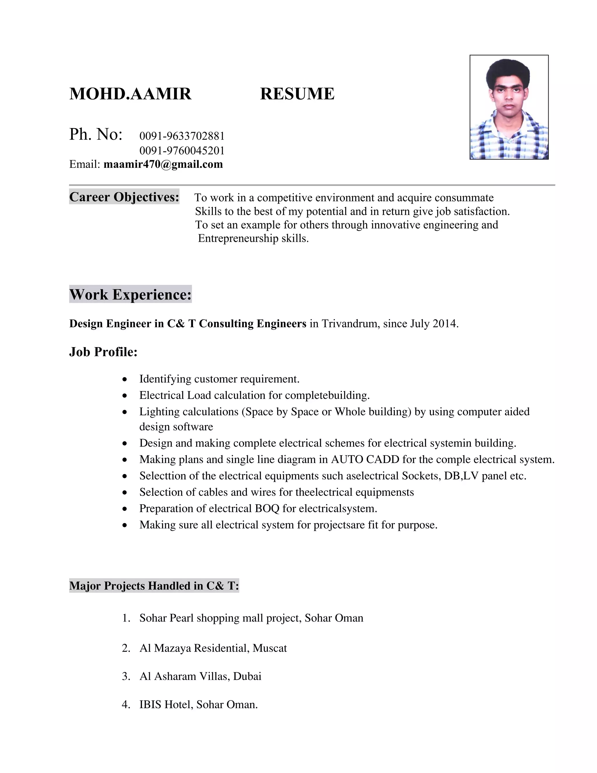 Aamir Resume | PDF