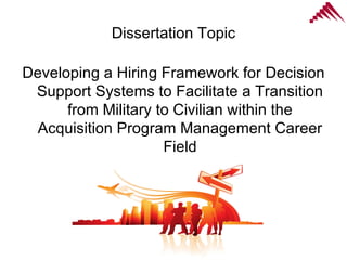 Doctorate Dissertation Proposal | PPT