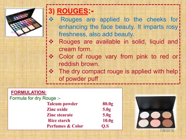 Dental and cosmetic preparations | PPTX | Skin and Dermatology ...