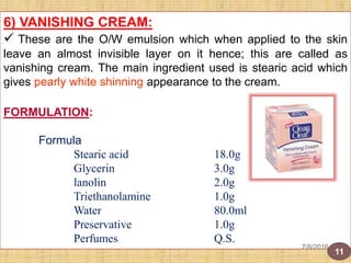 Dental and cosmetic preparations | PPTX